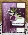 Fun Fold Card using Frosted Floral Suite - Create With Terri Gaines