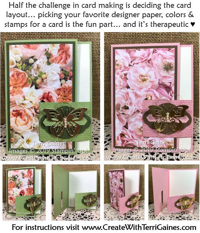 Petal Promenade Designer Series Paper Fun Fold Buckle Card - Create ...