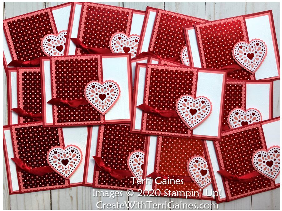 From My Heart Fun Fold Card - Create With Terri Gaines