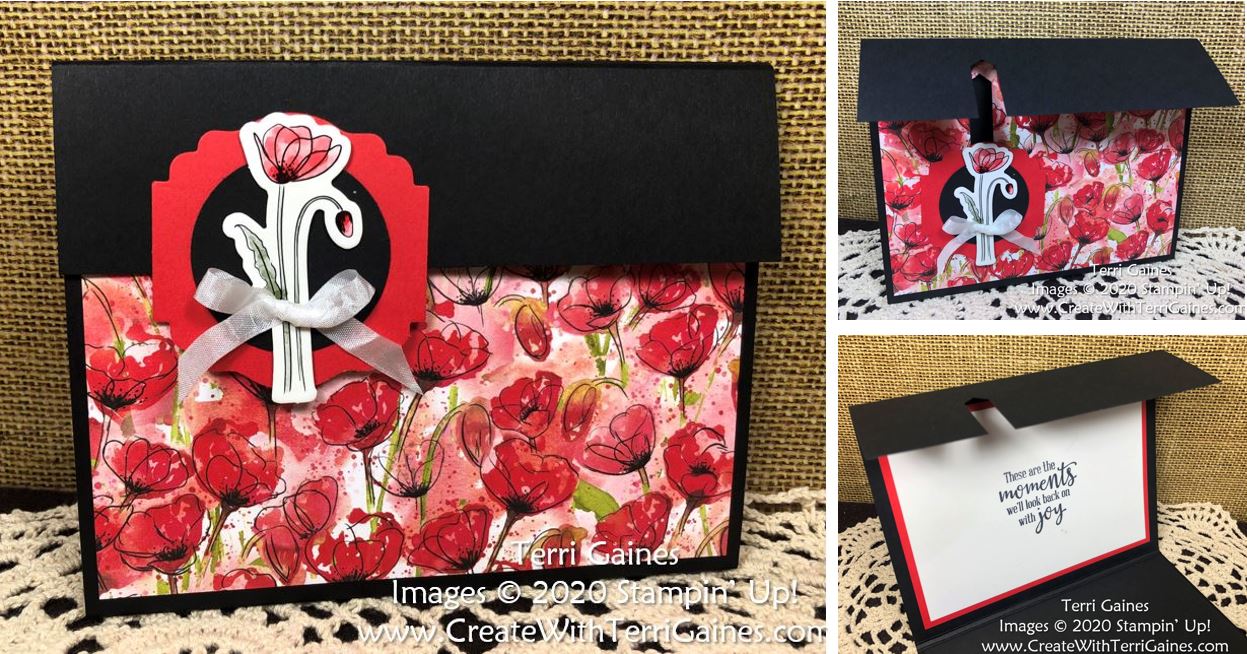 Fun Technique Card with Sliding Closure - Create With Terri Gaines