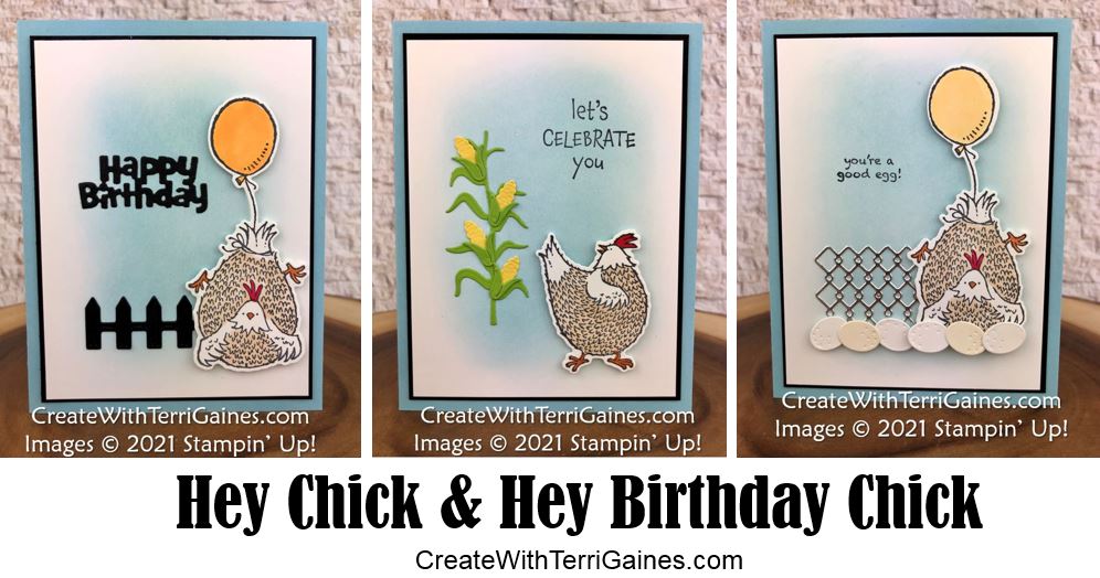 Hey Chick & Hey Birthday Chick Greeting Cards - Create With Terri Gaines