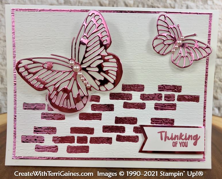 Foil Butterfly Card made with Brilliant Wings Dies (video) - Create ...
