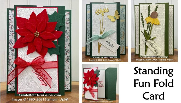 Standing Fun Fold Card (with video) - Create With Terri Gaines