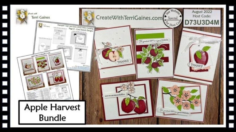 Apple Harvest Bundle Cards (Video & PDF Download) - Create With Terri ...
