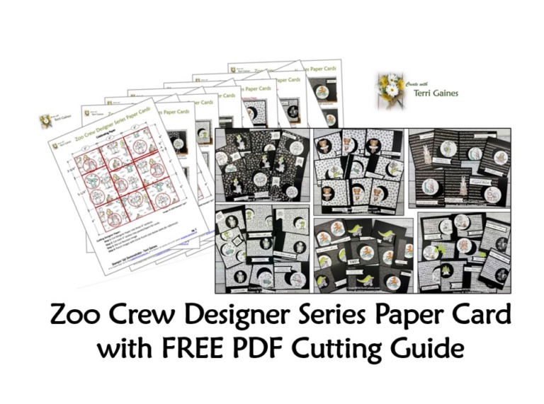 Zoo Crew Designer Series Paper Cards (FREE PDF Cutting Guide & Video ...
