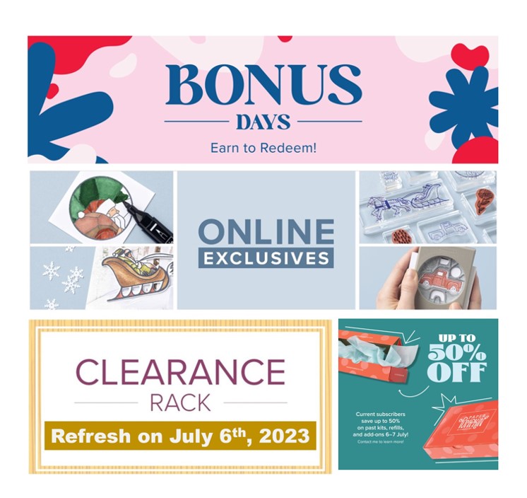 Bonus Days, New Online Exclusives, Clearance Rack Refresh, Paper ...