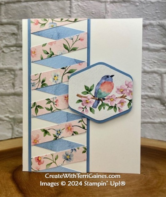 Twisted Ribbon Card using Flight & Airy Designer Paper - FREE PDF ...