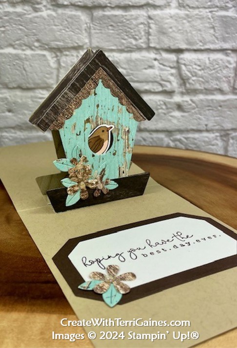 Country Birdhouse Pop Up Card using Country Woods Designer Series Paper ...