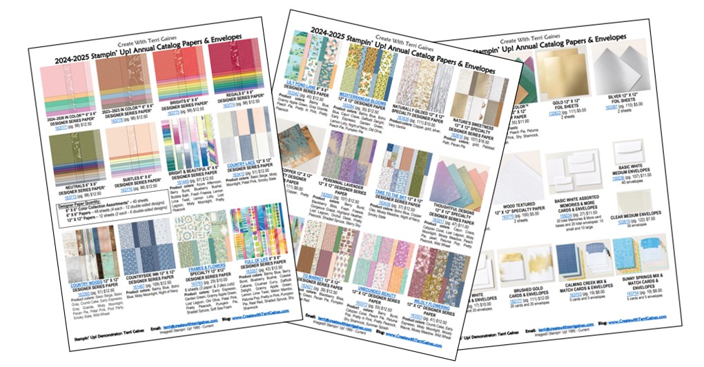 Stampin' Up!'s Beautiful New Designer Series Papers - PDF Flyer ...