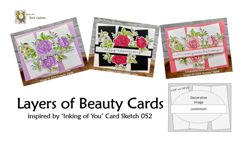 Layers of Beauty Cards inspired by Card Sketch 052 with FREE PDF ...