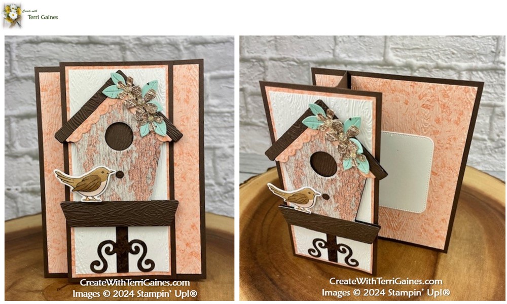 Country Birdhouse Fun Fold Cards - Create With Terri Gaines