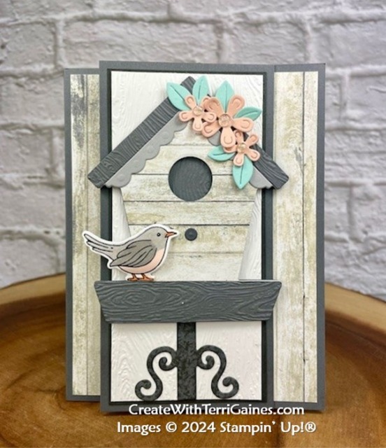 Country Birdhouse Fun Fold Cards - Create With Terri Gaines