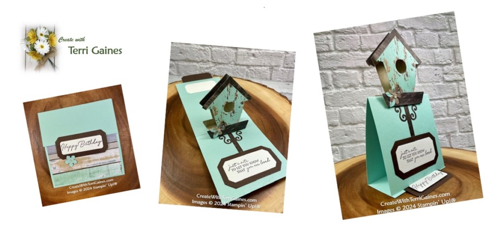 Country Birdhouse Pop Up Easel Card with FREE PDF Project Sheet ...