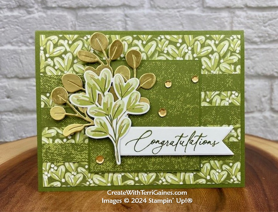 Season of Green & Gold Cards inspired by Card Sketch 063 with FREE PDF ...
