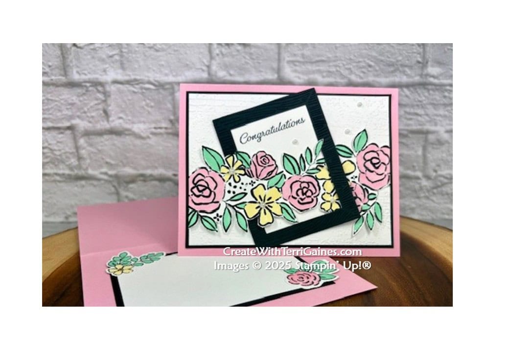 Glass & Gardens Embossing Folder Technique Card with FREE Project Sheet ...