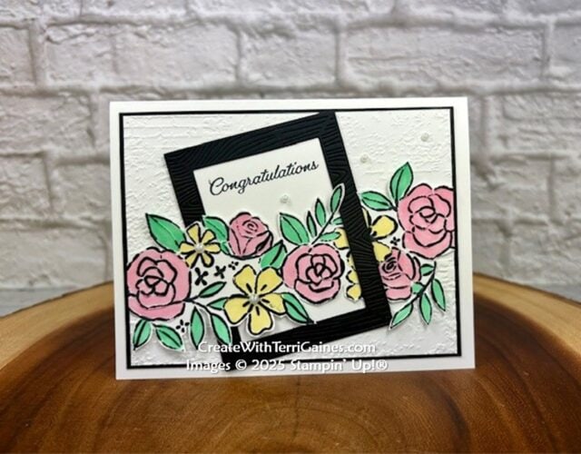 Glass & Gardens Embossing Folder Technique Card with FREE Project Sheet ...