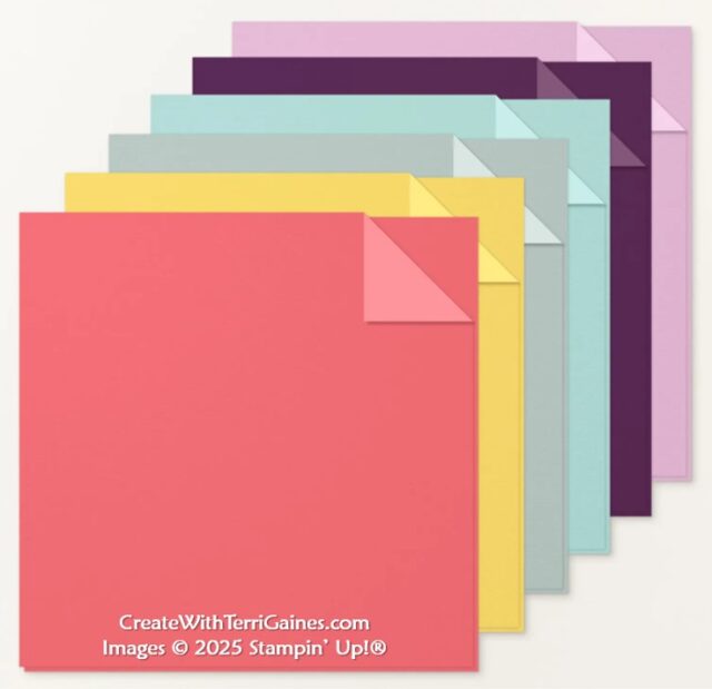 Impressions Abloom Dies & Two Tone Cardstock Fun Fold Card - Create ...