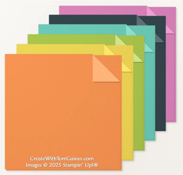 Impressions Abloom Dies & Two Tone Cardstock Fun Fold Card - Create ...