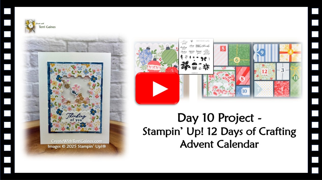 SPOILER! Day 10 Project using Stampin' Up! 12 Days of Crafting Advent ...