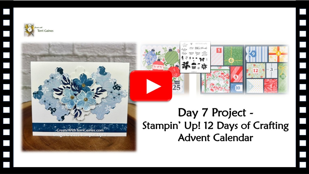 SPOILER! Day 7 Project using Stampin' Up! 12 Days of Crafting Advent ...