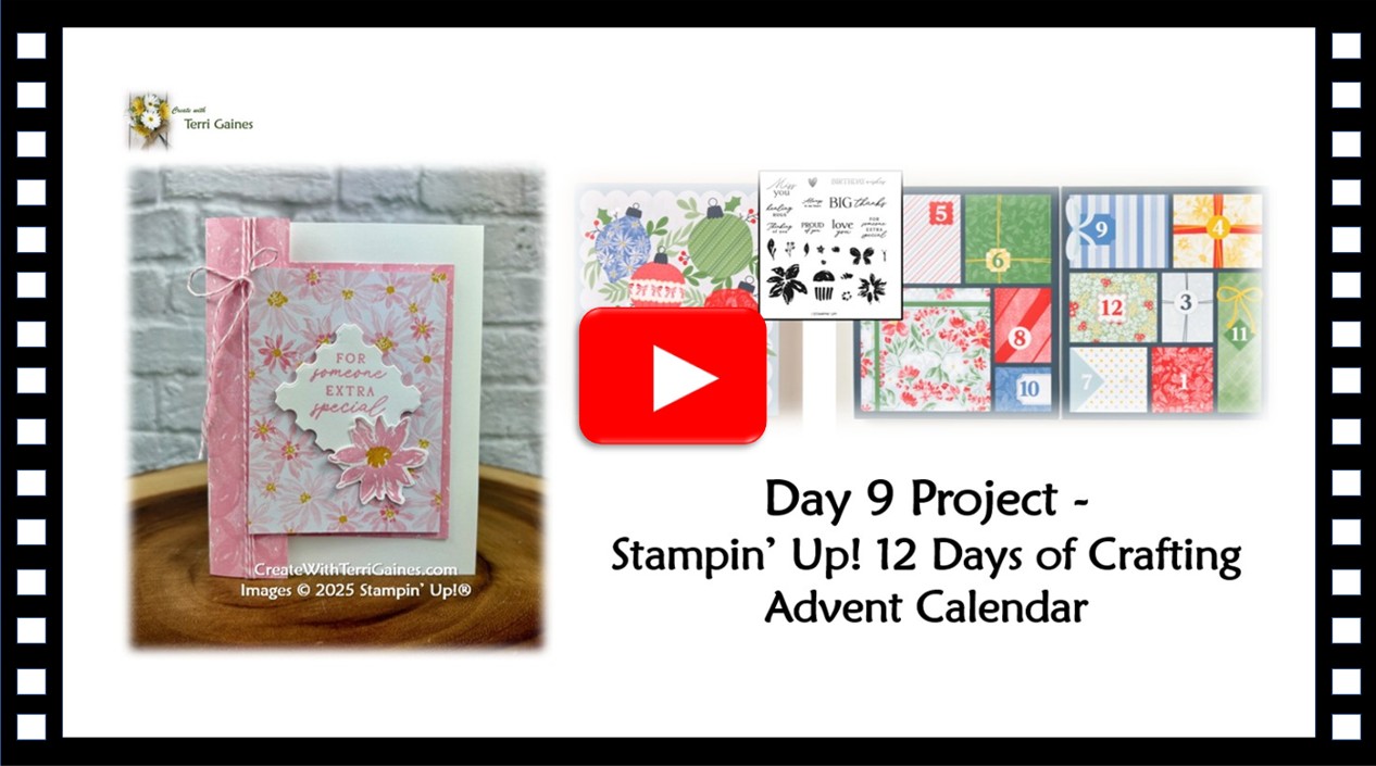 SPOILER! Day 12 Project using Stampin' Up! 12 Days of Crafting Advent ...