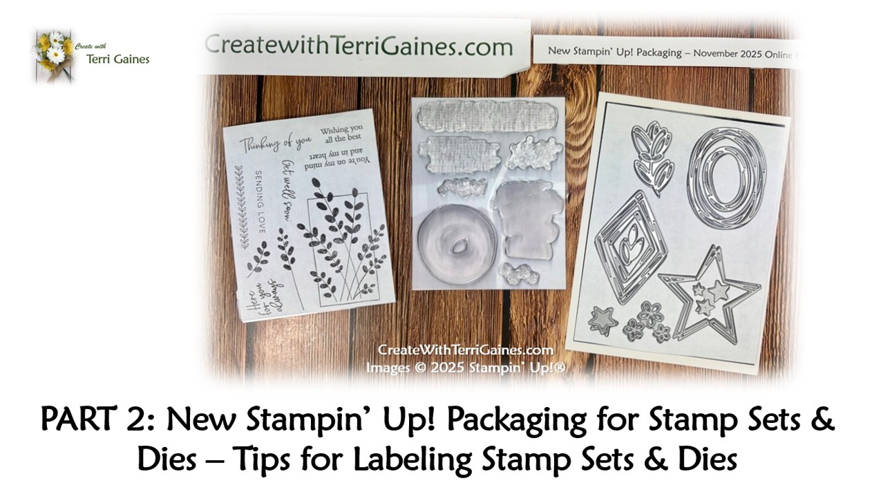 PART 2: New Stampin’ Up! Packaging for Stamp Sets & Dies – Tips for ...