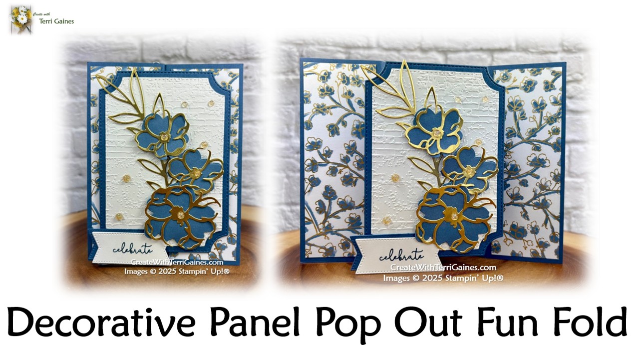 Petals of Beauty Decorative Panel Pop Out Fun Fold Card with Video ...