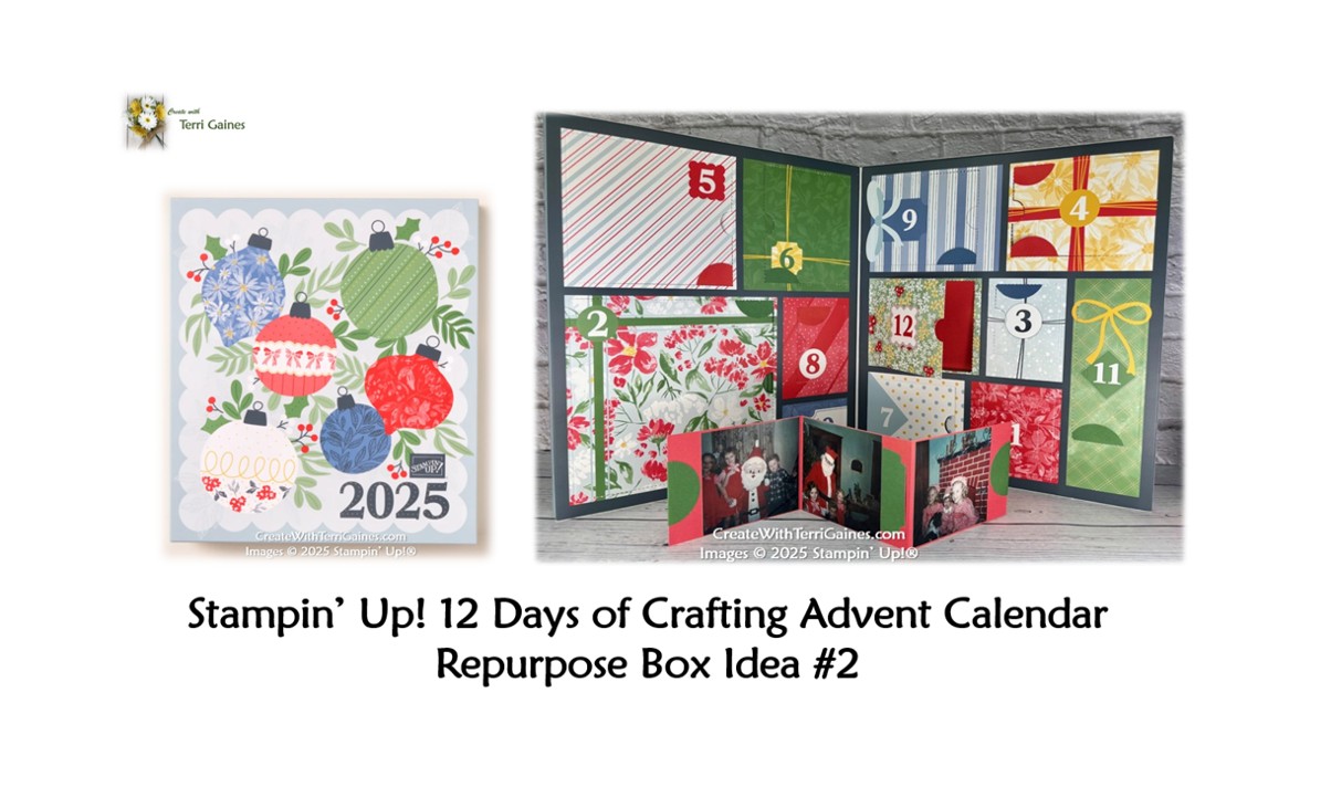 12 Days of Crafting Advent Calendar Repurpose Box Idea #2 - 2025 Memory ...