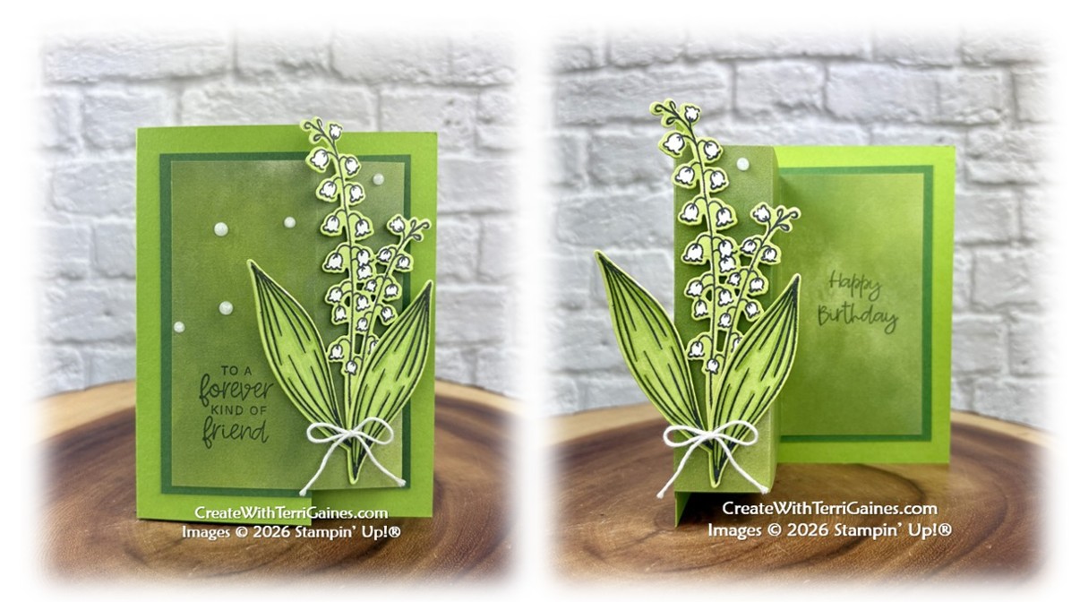 Fun Fold Card Tutorial featuring Lily of the Valley Bundle & Valley In ...